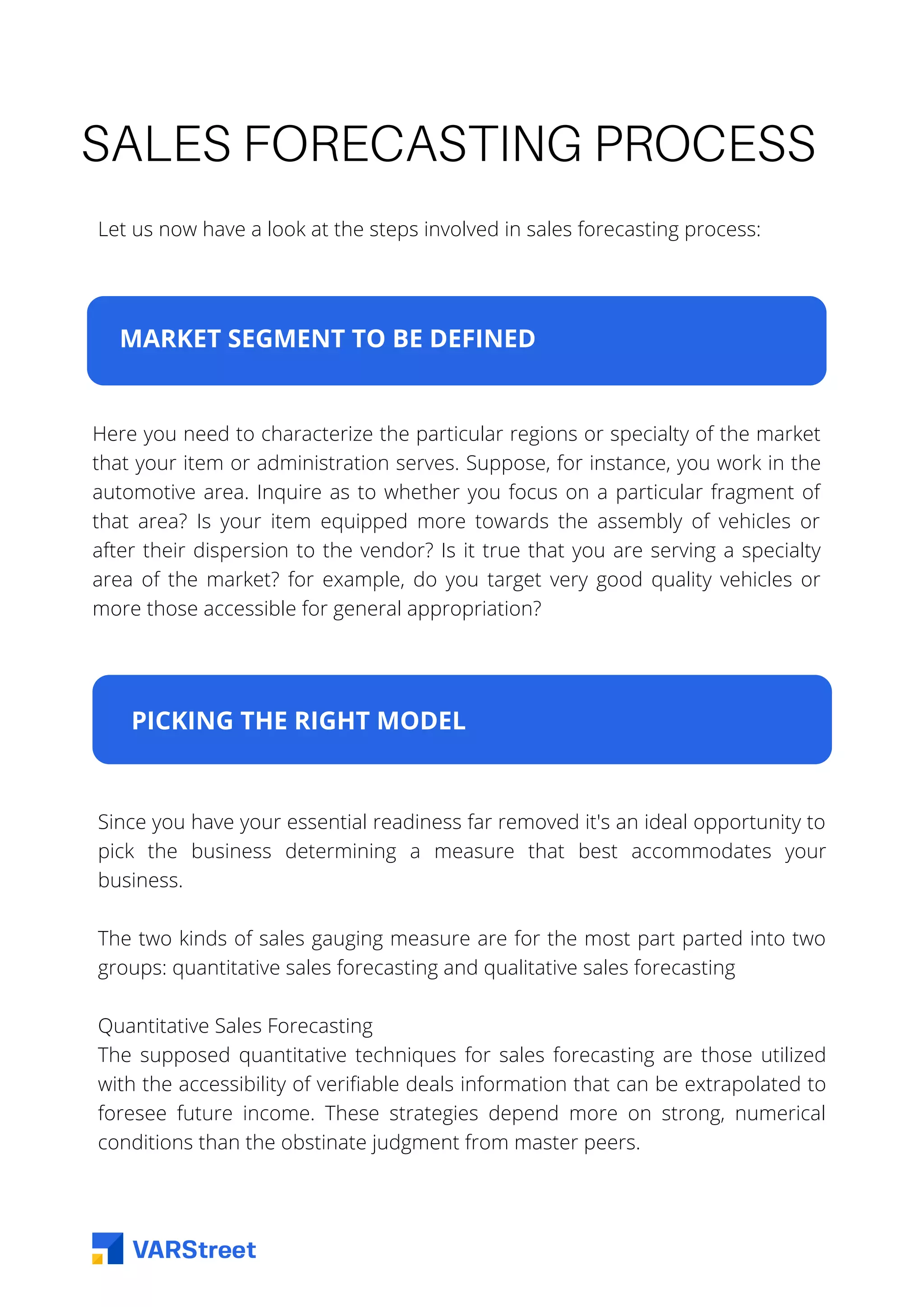Sales Forecasting : Definition, benefits, and process. | PDF