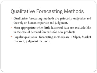 Sales forecasting techniques | PPT