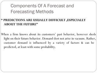 Sales forecasting techniques | PPT