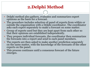 Sales forecasting techniques | PPTX