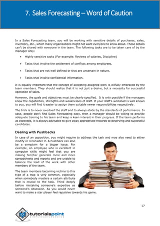 Sales forecasting tutorial | PDF