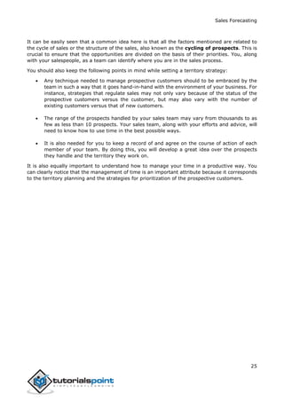 Sales forecasting tutorial | PDF