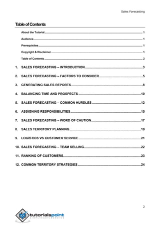 Sales forecasting tutorial | PDF