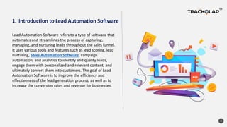 Sales Funnel and Pipeline Management with Lead Automation Software | PPTX