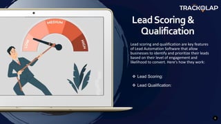 Sales Funnel and Pipeline Management with Lead Automation Software | PPTX