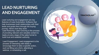 Sales Funnel and Pipeline Management with Lead Automation Software | PPTX