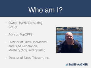 Sales Hacker Workshop SF: Build a High Velocity Sales Machine | PPT