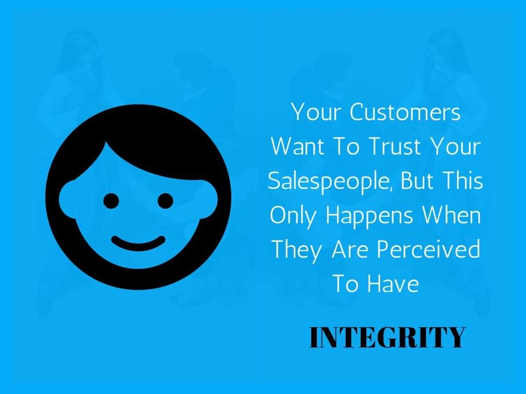 Sales Integrity Part 1: Improving Your Sales Team's Perception