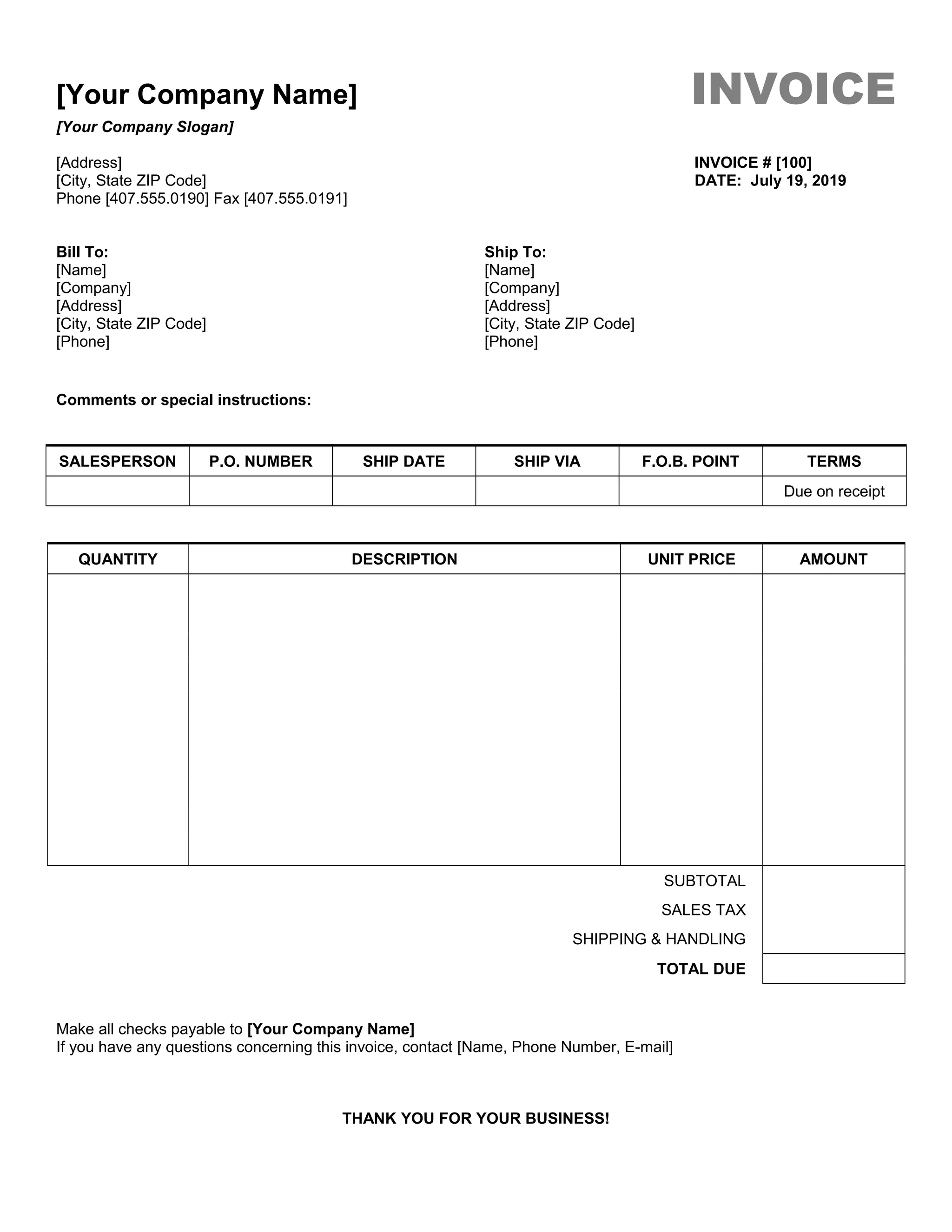Sales invoice | DOC