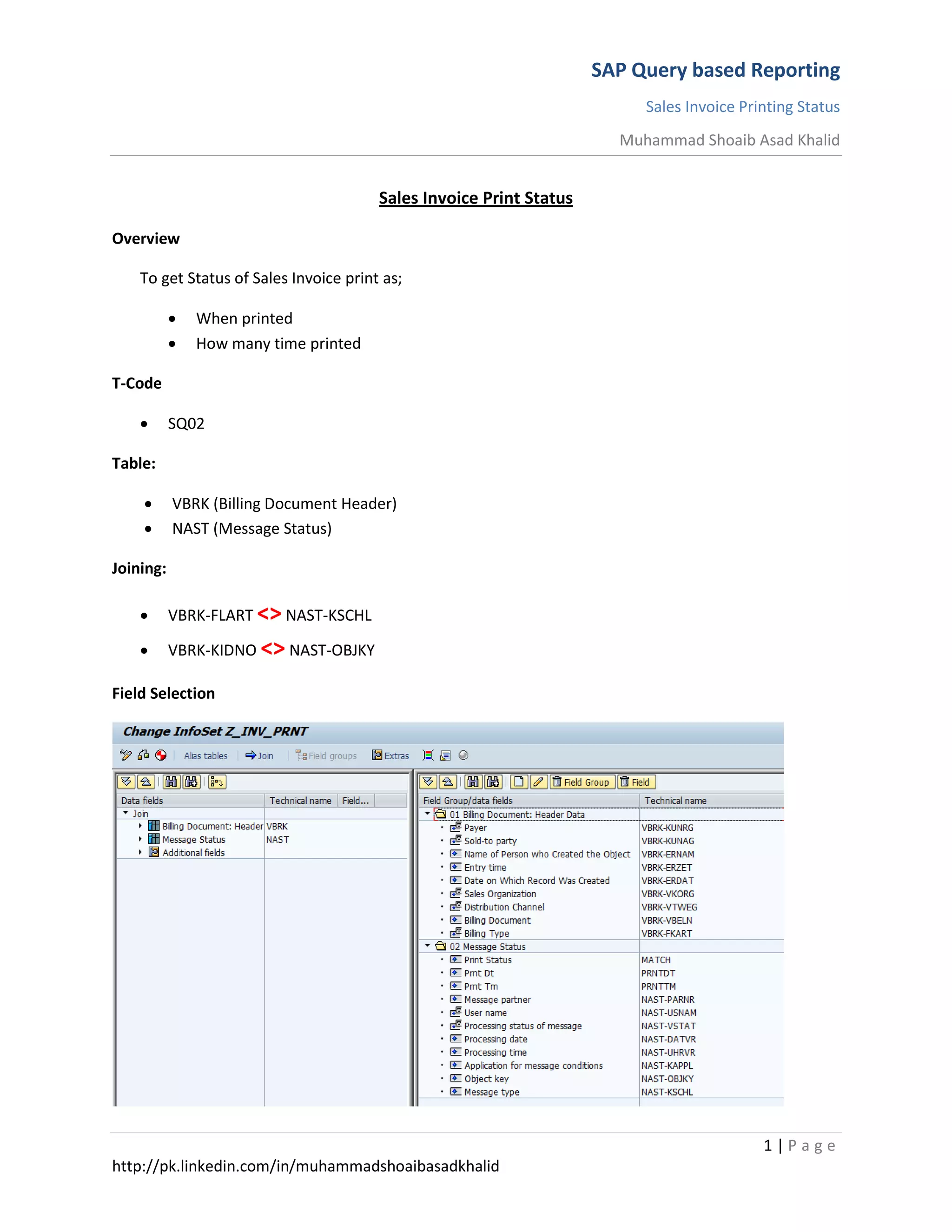 SAP Sales invoice print status | PDF