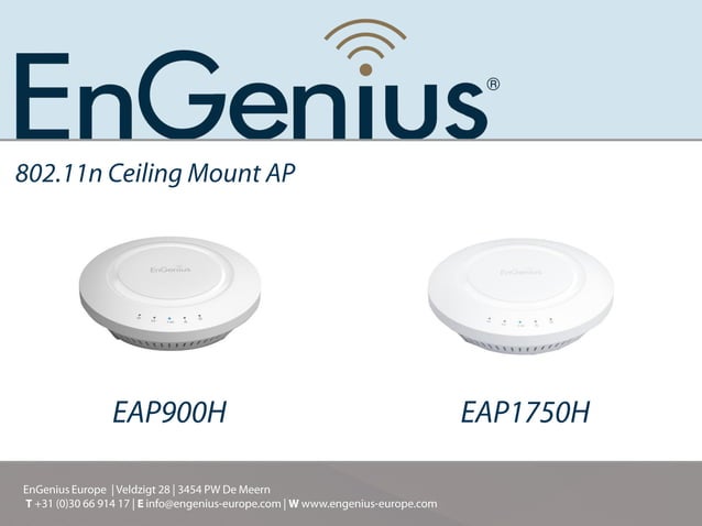 EnGenius Europe Sales presentation EAP900H and EAP1750H | PPT