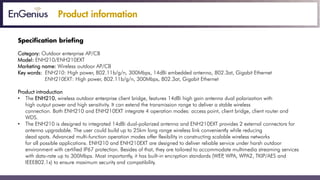 Sales presentation ENH210(EXT) | PDF