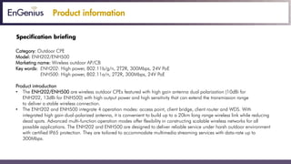 Sales presentation ENH710EXT & ENH220EXT | PDF | Internet of Things ...