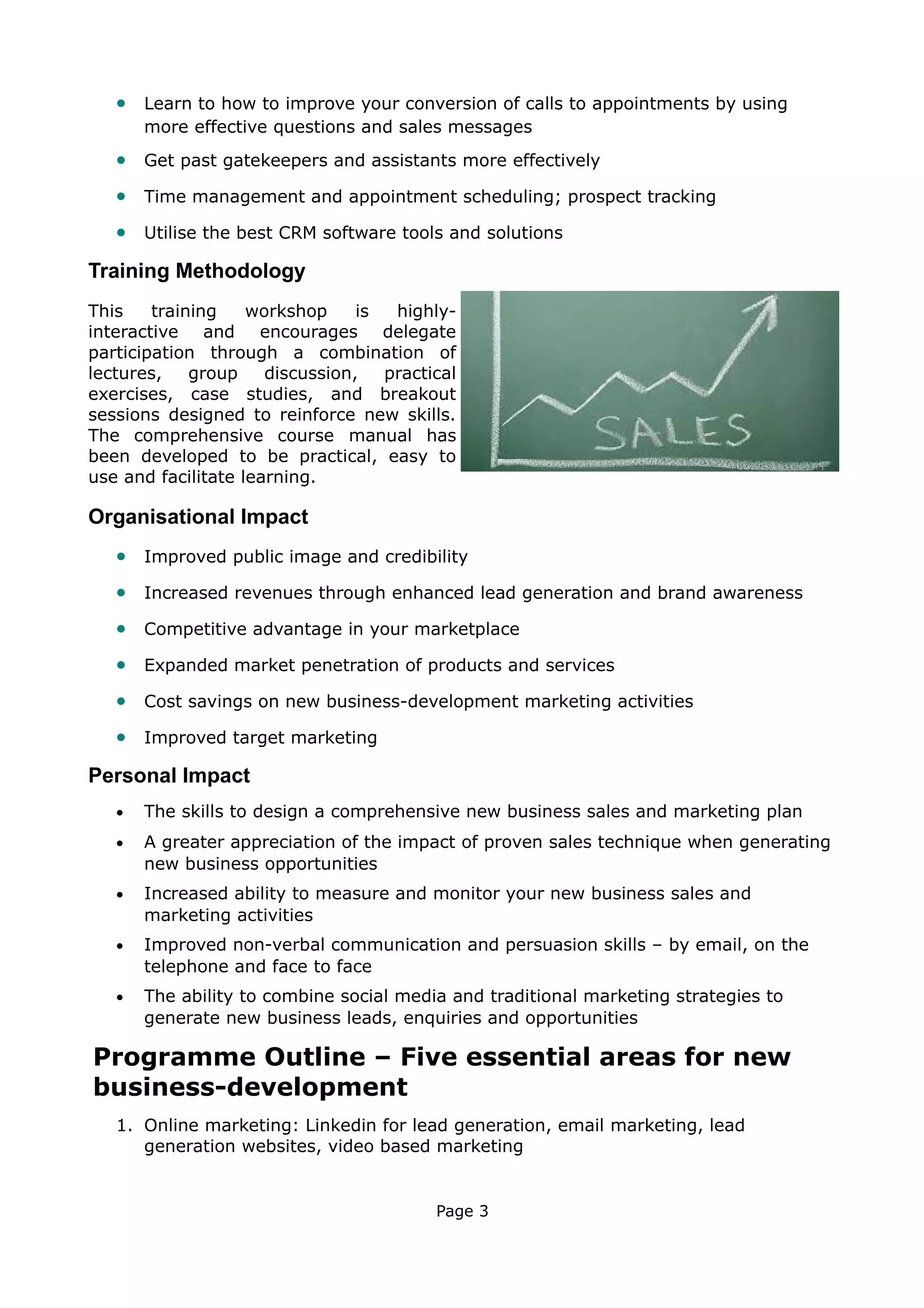 Sales lead generation and new business prospecting full outline 1a | DOC | Social Networking ...