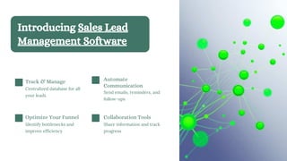 Sales Lead Management Software: Streamlining Your Sales Process | PPT
