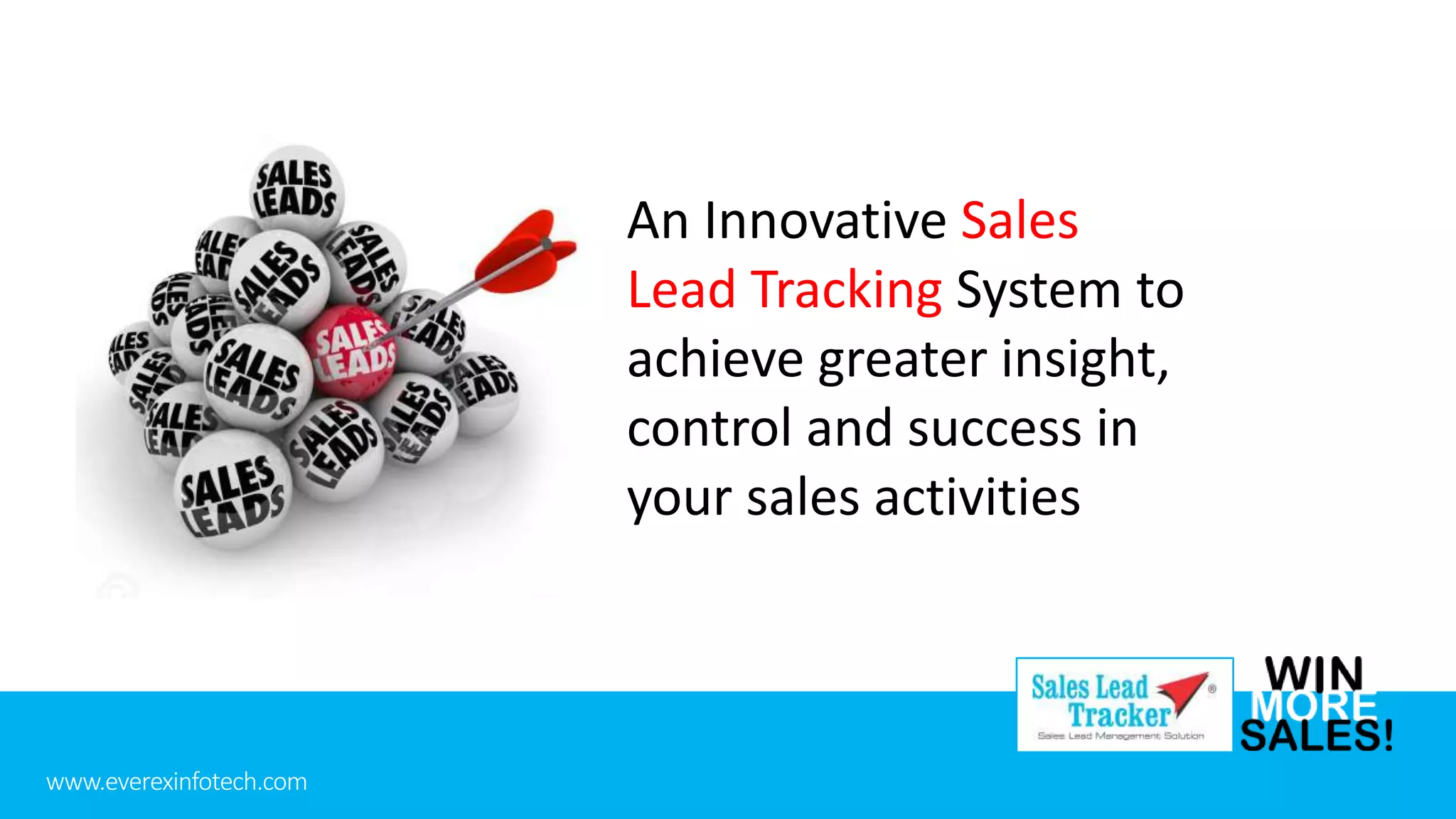 Sales lead tracker presentation | PPTX