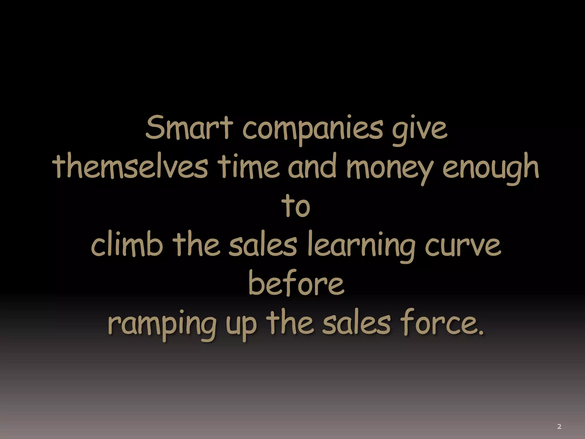Sales learning curve | PPSX