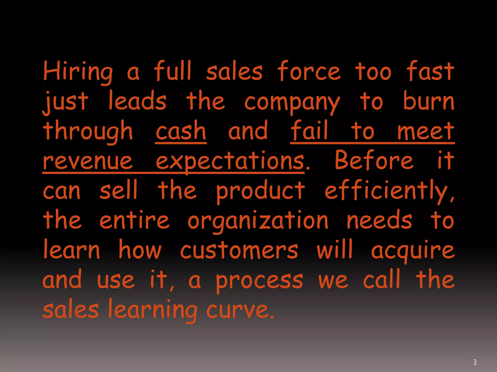 Sales learning curve | PPSX
