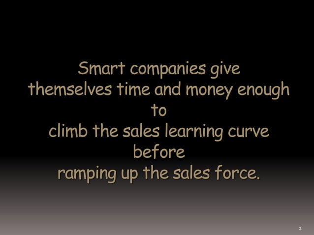Sales learning curve | PPSX | Sales | Business