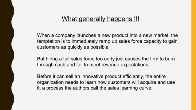 Sales Learning Curve - Sales Management | PPTX