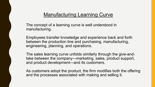 Sales Learning Curve - Sales Management | PPTX