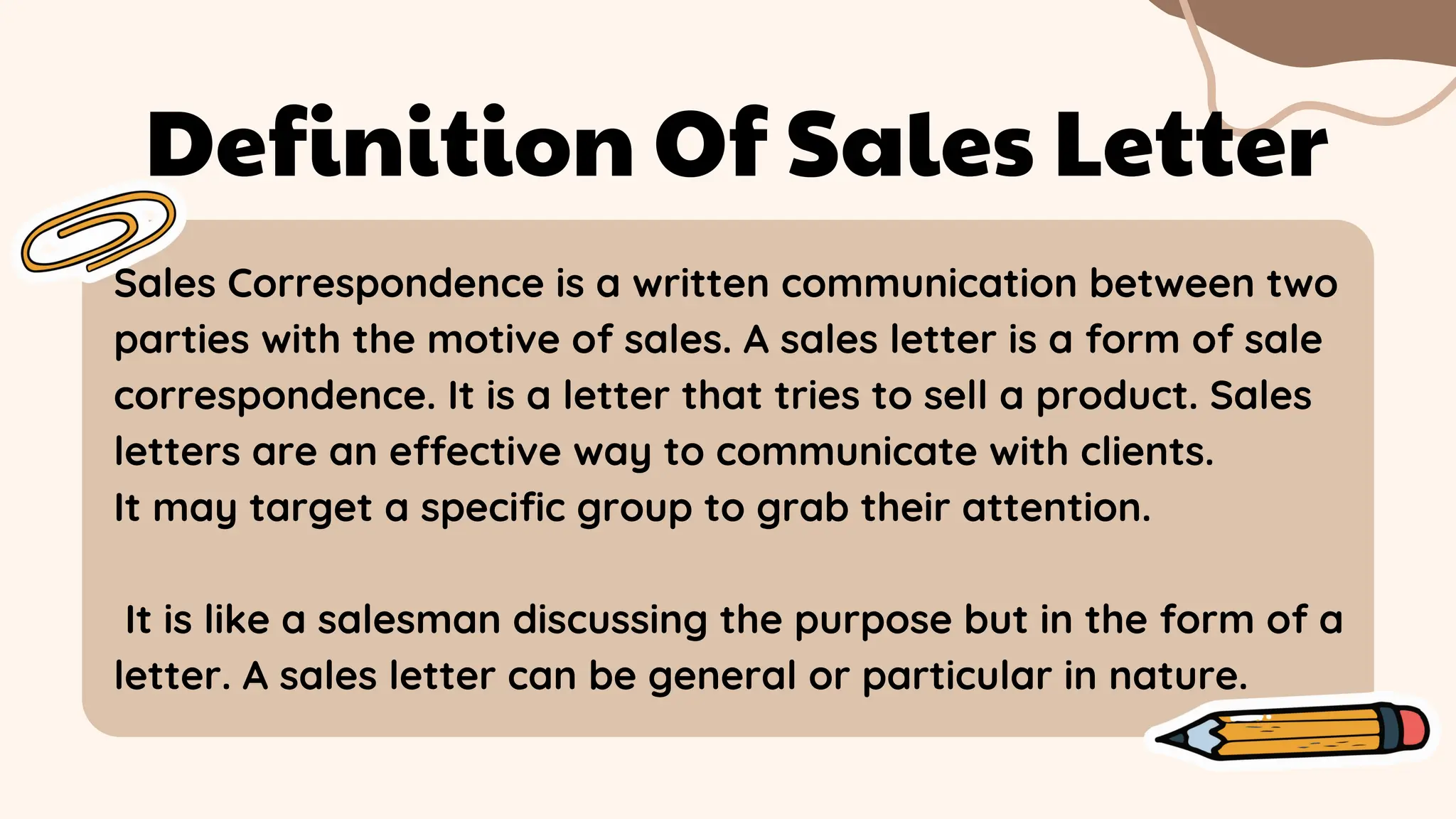 Sales Letter PPTbhssjjsjsjsjsjwjwiwiuwiw | PPT