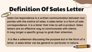 Sales Letter PPTbhssjjsjsjsjsjwjwiwiuwiw | PDF