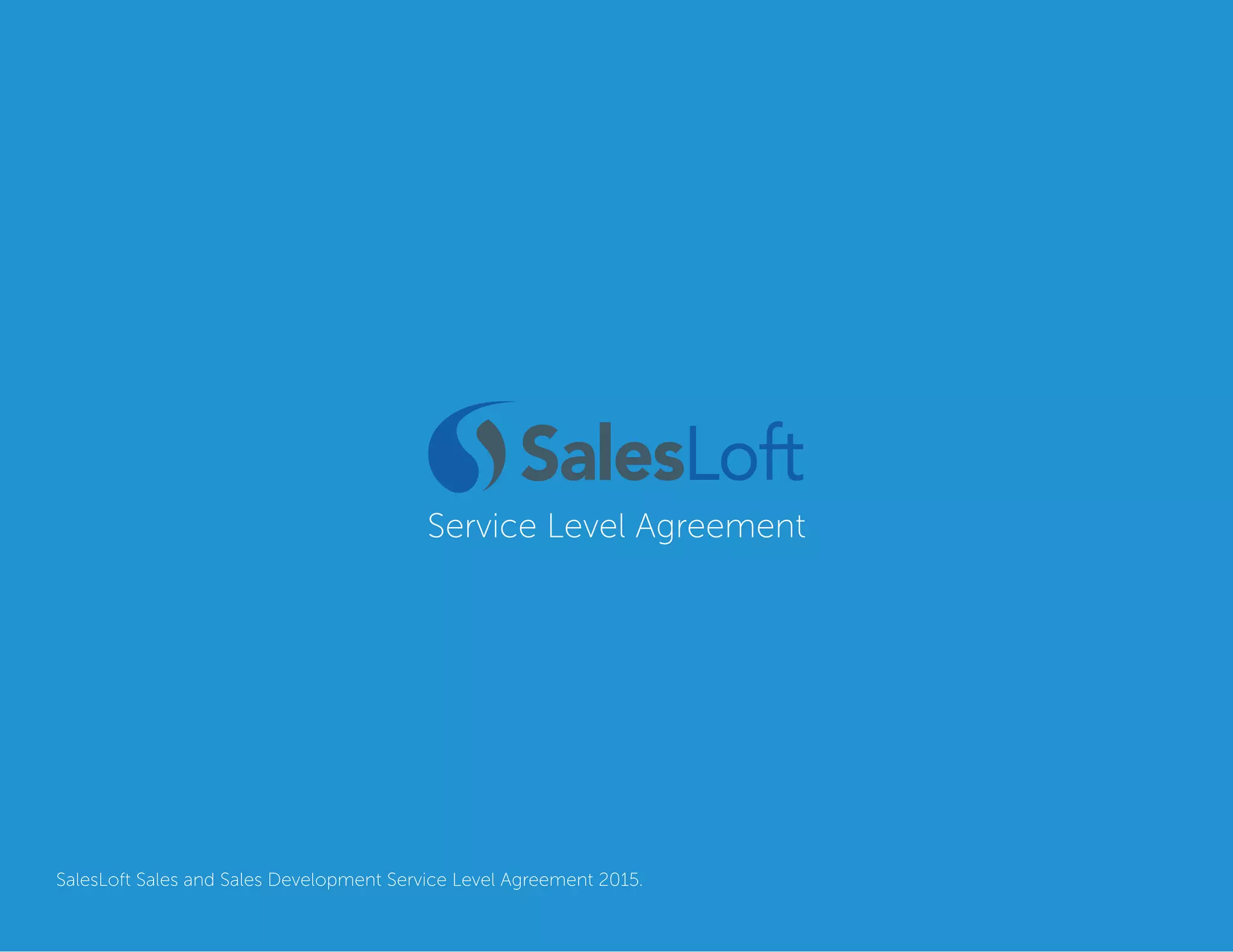 SalesLoft SLA | PDF