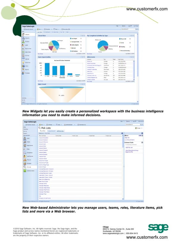 SalesLogix v7.5.3 overview | PDF