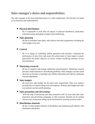 Sales management | PDF