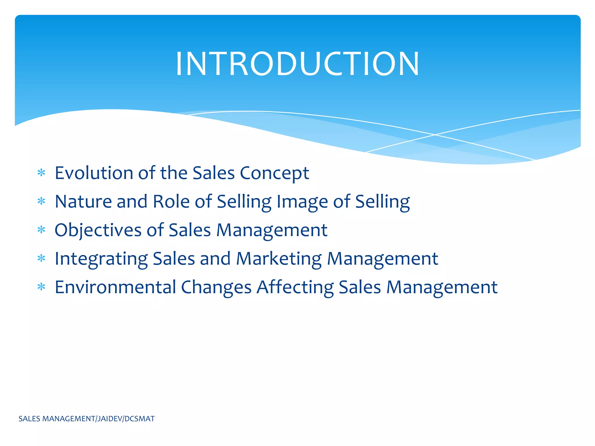 Sales management | PPT