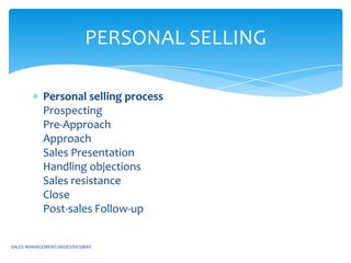 Sales management | PPTX