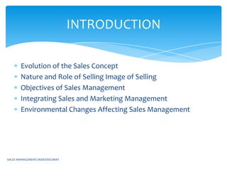 Sales management | PPTX