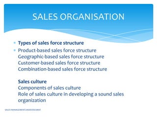 Sales management | PPTX