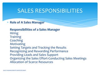 Sales management | PPTX