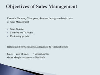 Sales management | PPT