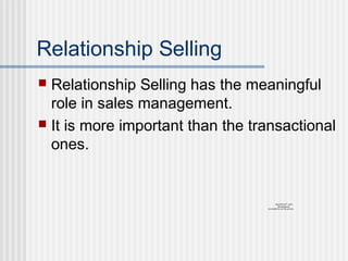 Relationship Selling | PPT