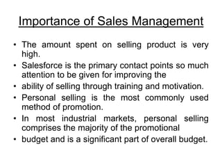 Sales management | PPTX