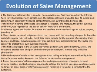 Sales Management | PPTX | Sales | Business