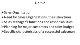 Sales Management - Unit-2.pptx