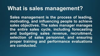 Sales Management Demo Teaching Sample.ppt