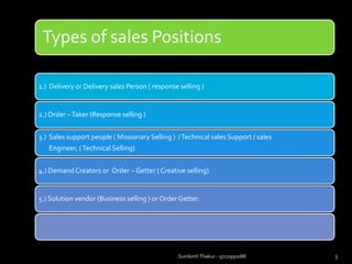 Sales & Distribution Management GTU MBA | PPTX