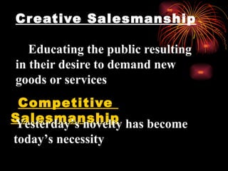 Salesmanship | PPT