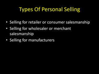 Salesmanship | PPTX
