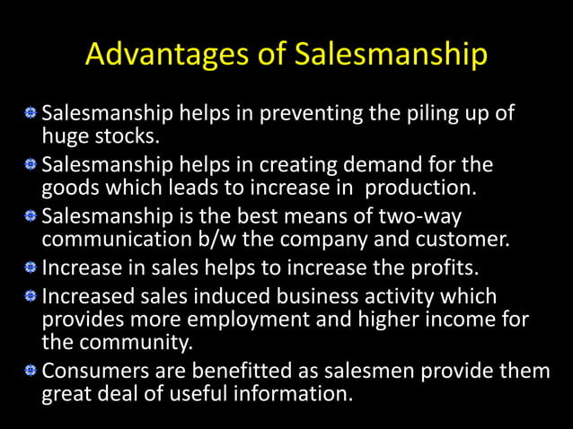 Salesmanship | PPTX | Sales | Business