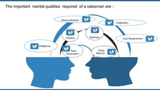 Salesmanship qualities of salesman -iv unit | PPTX | Sales | Business