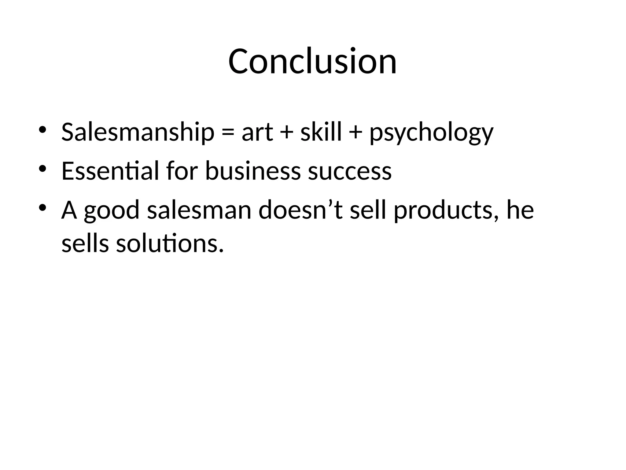 Salesmanship_Basics.pptx for preparing the sales | PPTX
