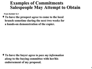 Salesmanship report obtaining commitment | PPT