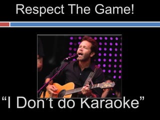 Salesmanship(respect the game) | PPTX