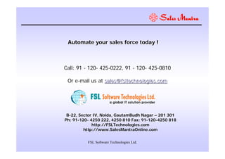 Sales Mantra - Know How It Works | PDF